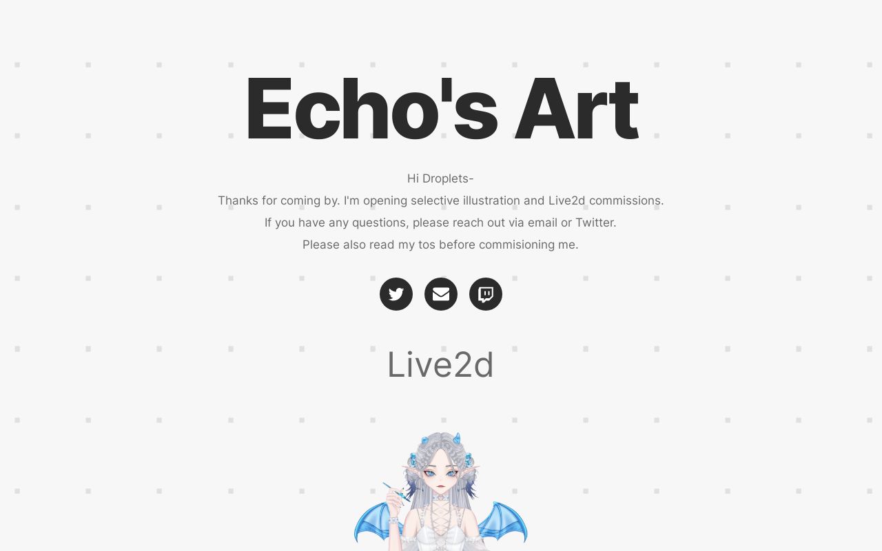 Echo's Commissions